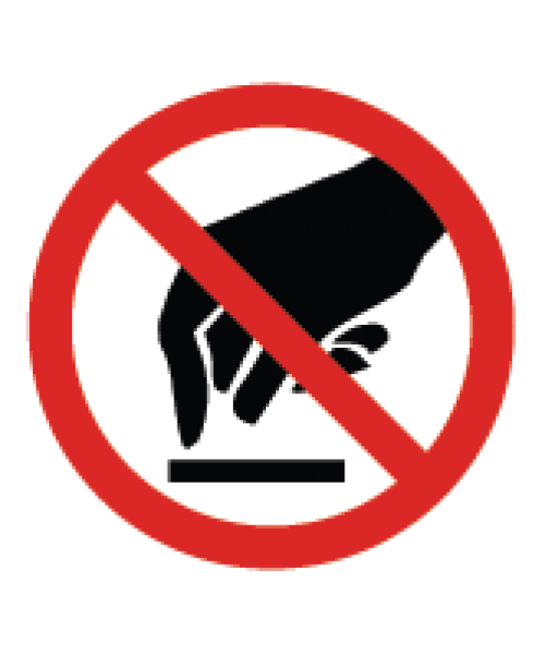 Ženklas draudžiama liesti