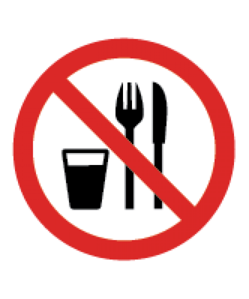 Ženklas draudžiama valgyti