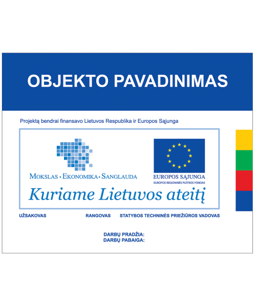 Europos Sąjungos paramos informaciniai stendai